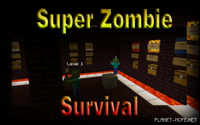 Download Super Zombie Survival For Minecraft 1.21,1.20