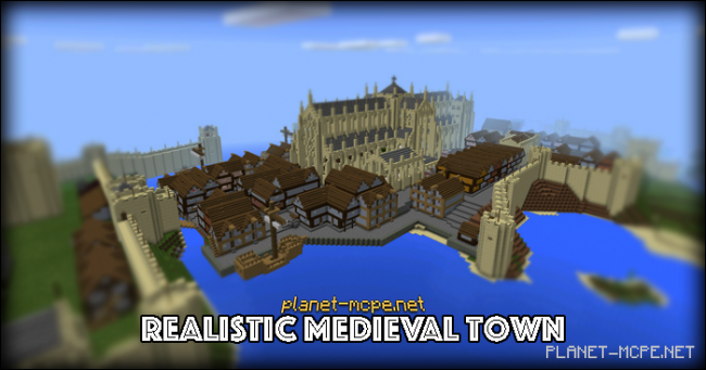 Download Realistic Medieval Town Map For Minecraft 1.21,1.20