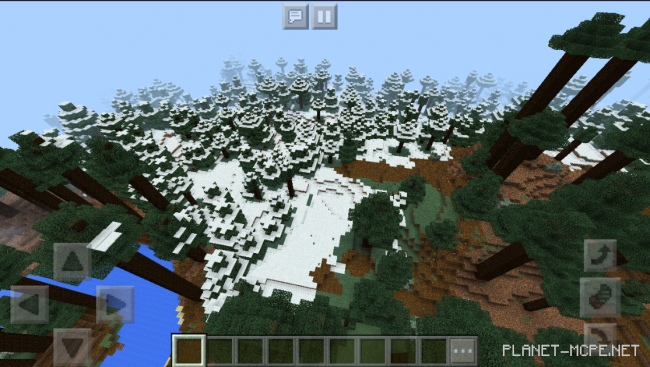 Download Seed For Coniferous Forests, Snowy Biome, And A Small River 1. ...