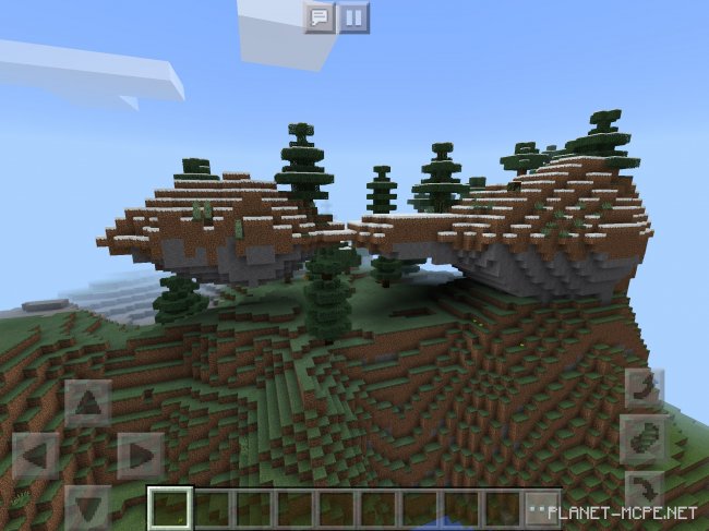 Download Seed For Overhang In Snowy Biome, Forests, And Water Bodies 1. ...