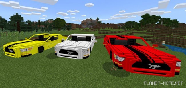 Download Ford Mustang GT 2015 Mod For Minecraft 1.20, 1.19, 1.18 For Free
