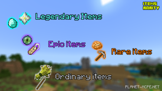 Download Items Rarity Mod For Minecraft 1.20, 1.19, 1.18 For Free