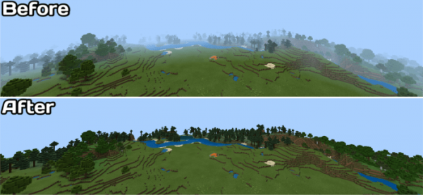 Download Fog Remover Shader (1.10.x – 1.14.x) For Minecraft 1.21,1.20 ...