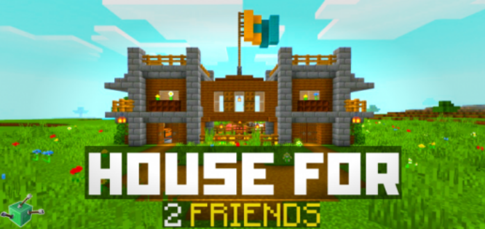 Download House For 2 Friends Map For Minecraft 1.21,1.20