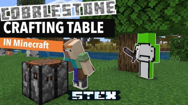 Download Cobblestone Crafting Table Mod For Minecraft 1.20, 1.19, 1.18 ...