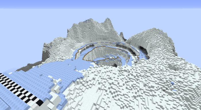 Download Boatrace: Eternal Snow Mountain Map For Minecraft 1.21,1.20