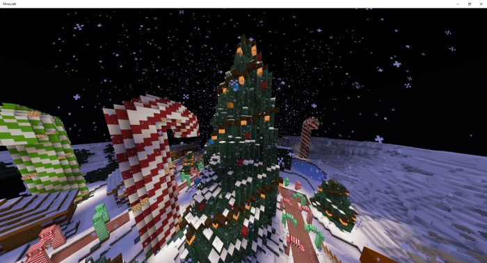 Download Gingerbread Town Map For Minecraft 1.21,1.20