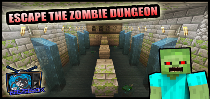 Download Map Escape From Zombie Fortress For Minecraft 1.21,1.20