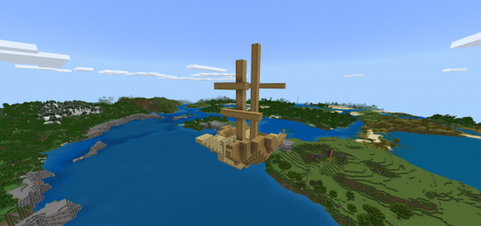 Download Seed: Shipwreck Above Water For Minecraft 1.21,1.20